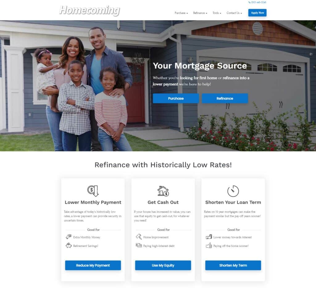 Best Mortgage Website Themes Templates and Landing Pages